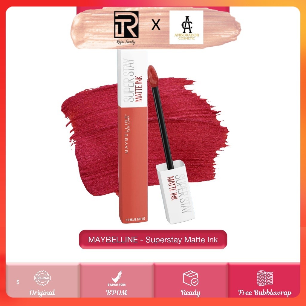 Jual MAYBELLINE - SUPERSTAY MATTE INK ( 5 ml ) - Liquid Long Lasting Waterproof Matte Finish ...