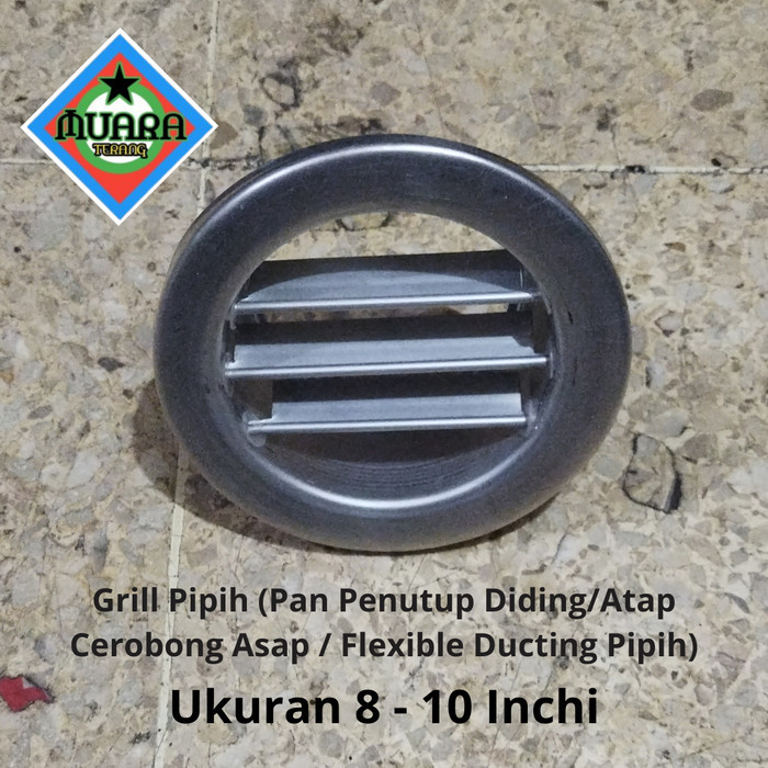 Jual Grill Pipih/Wall Vent Diameter Leher 8-10 In (Pan Penutup Diding ...