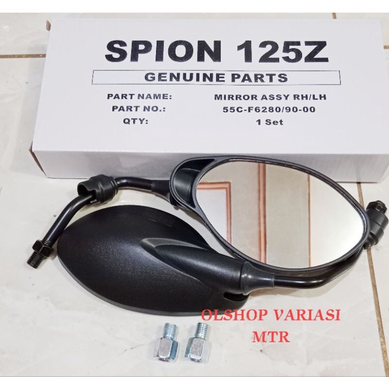 Jual kaca spion yamaha 125Z X1 spion standar free dudukan drat honda ...