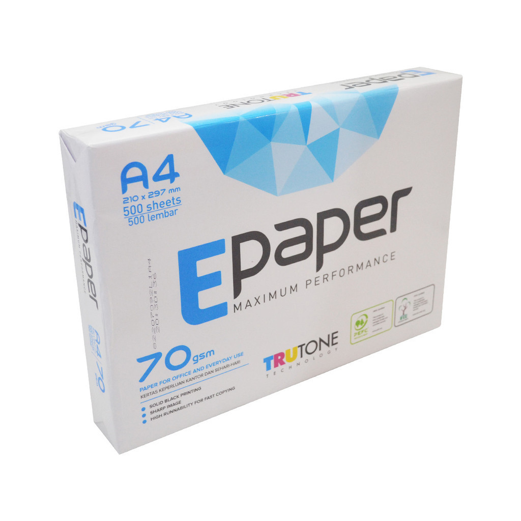 Jual Kertas Print HVS E-Paper E-Paper Kertas Fotocopy HVS A4 F4 70 Gsm ...
