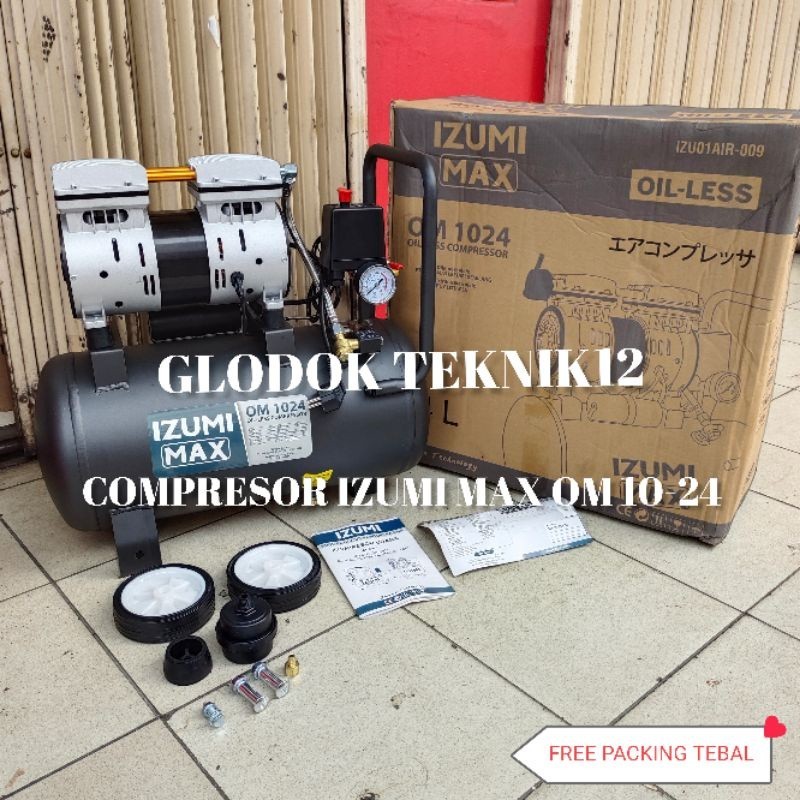 Jual MESIN COMPRESSOR IZUMI MAX OM 1024 / COMPRESOR IZUMI MAX OM 10-24 / COMPESOR IZUMI OILLEES ...