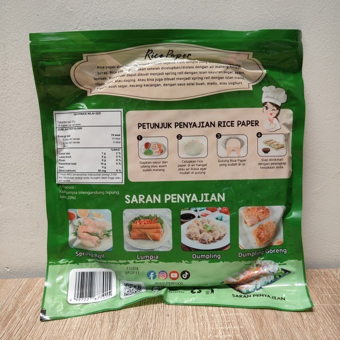 Jual Rice Paper / Kulit Lumpia Vietnam Bulat 30 Lembar - Banh Trang JSF ...