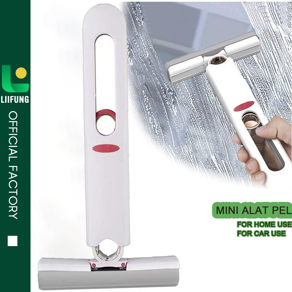 Jual Alat Pel Mini Lipat Alat Pembersih Kaca Meja Lantai Mini Portable ...