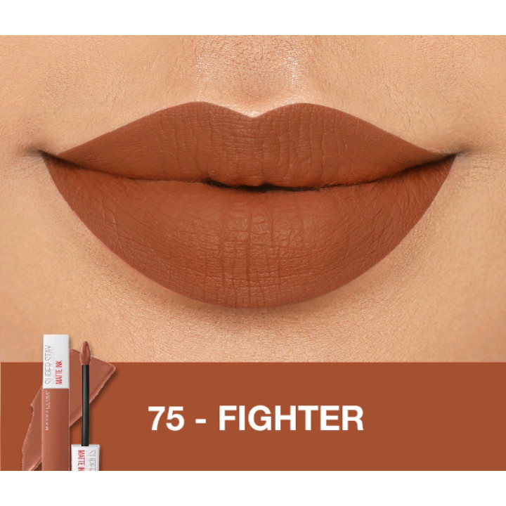 Jual MAYBELLINE Superstay Matte Ink Lipcream 75 Fighter | Shopee Indonesia