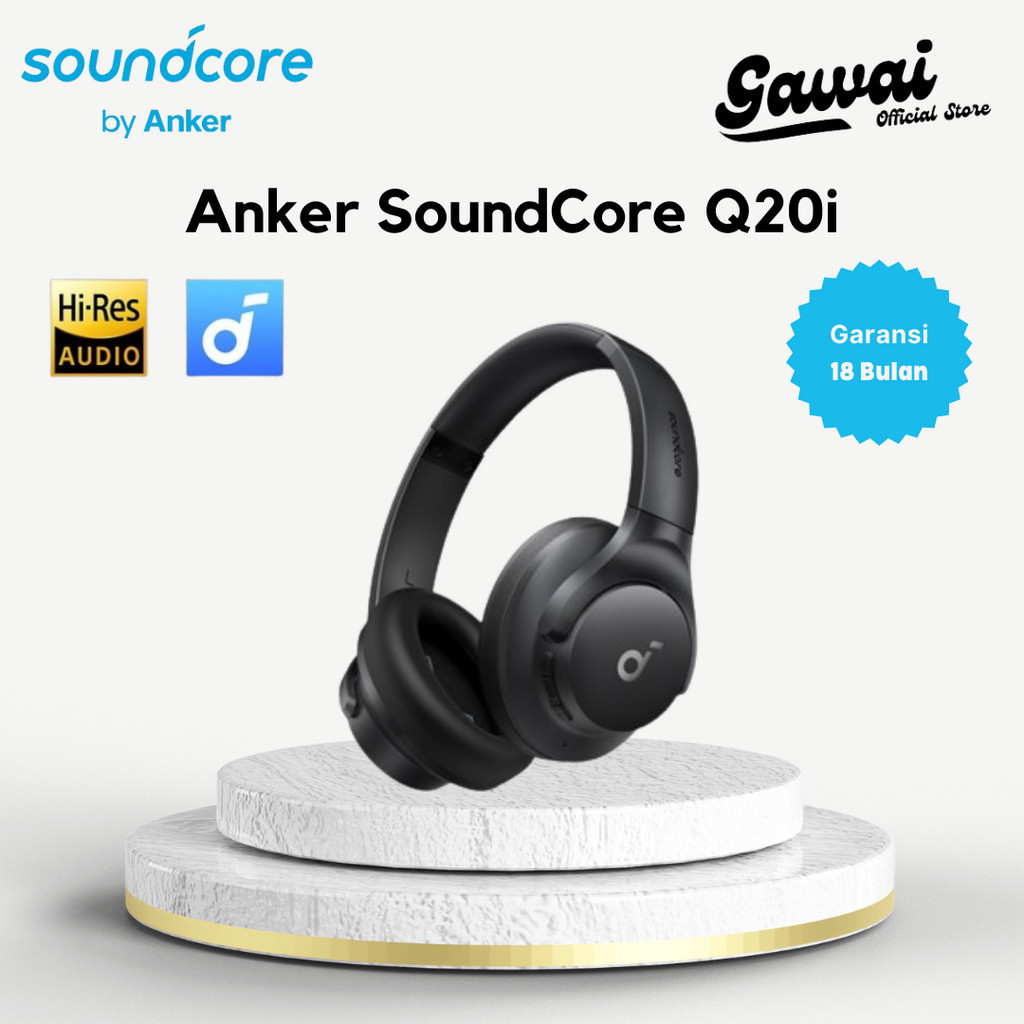 Jual Anker Soundcore Q20i Hybrid ANC Headphone Bluetooth AUX A3004 ...