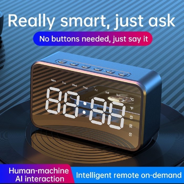 Jual speaker jam led bluetooth portable stereo orginal wireless speaker ...