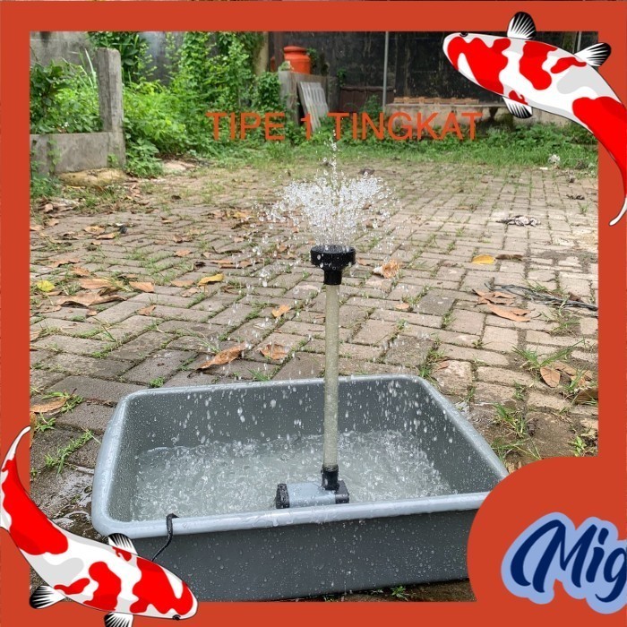 Jual PAKET POMPA AIR MANCUR TIPE 1 TINGKAT kolam ikan mini taman ...
