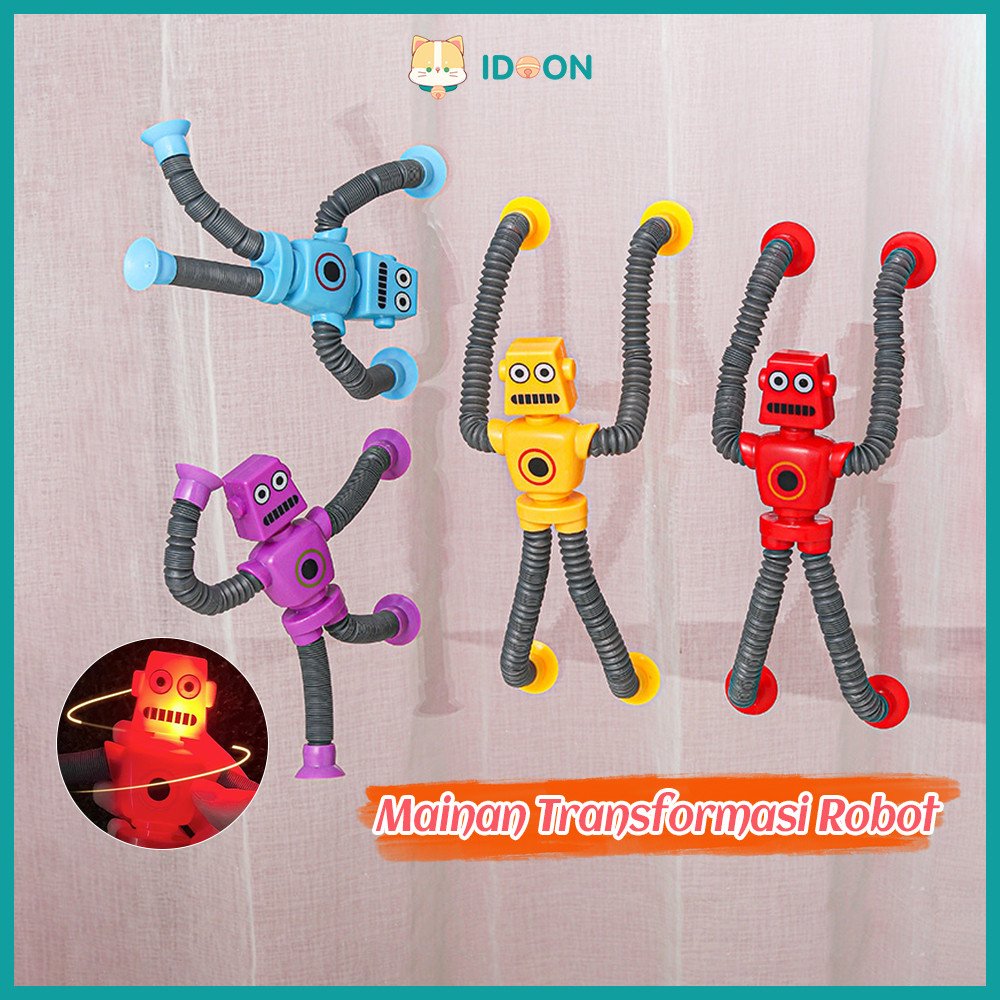 Jual IDOON suction cup tabung teleskopik robot mainan anak tabung ...