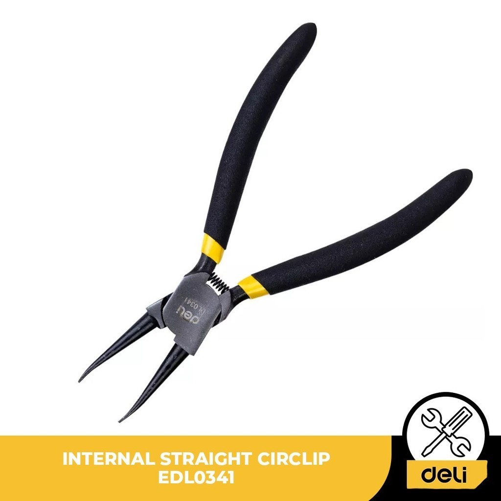 Jual Tang Penjepit Lurus Deli Internal Straight Circlip Pliers 7 ...