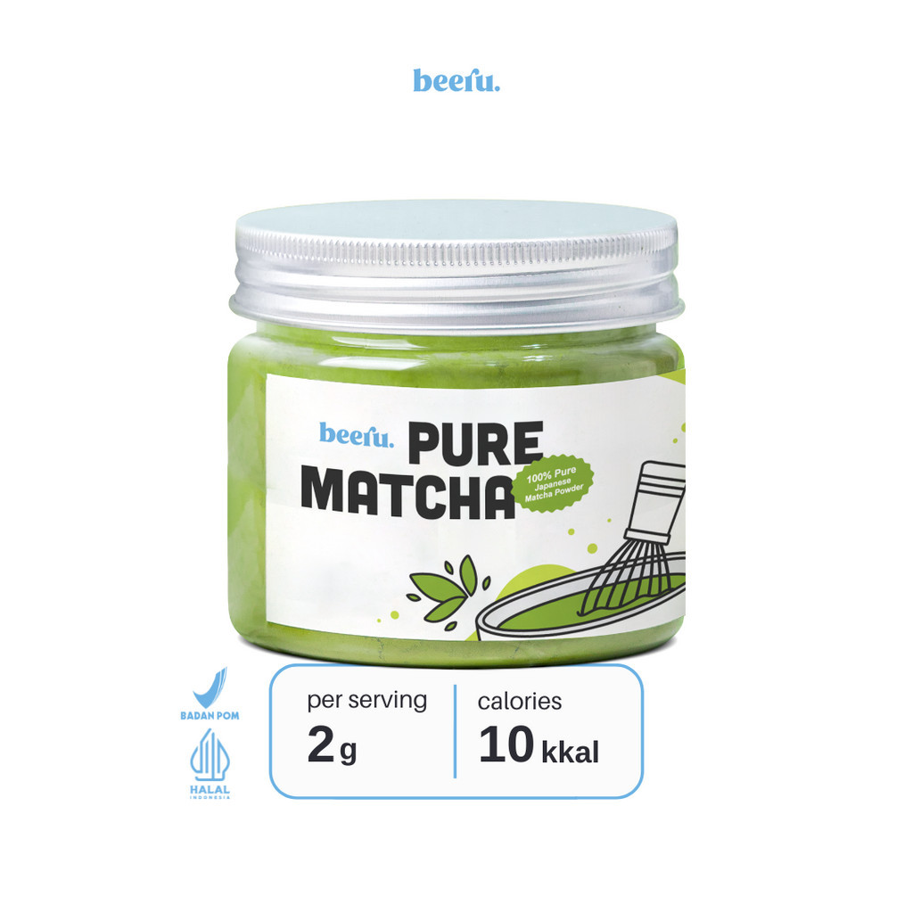 Jual Beeru Pure Matcha Powder 50gr - 100% Bubuk Matcha Premium Japan ...