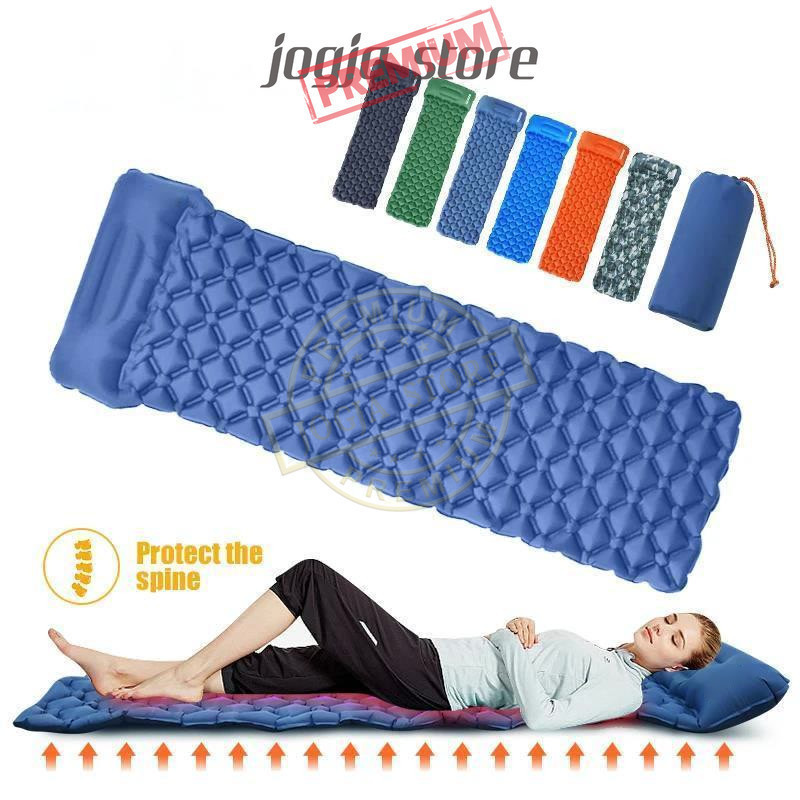 Jual Matras Angin Kasur Tiup Inflatable Portable Bed Sleeping Pad Nylon ...