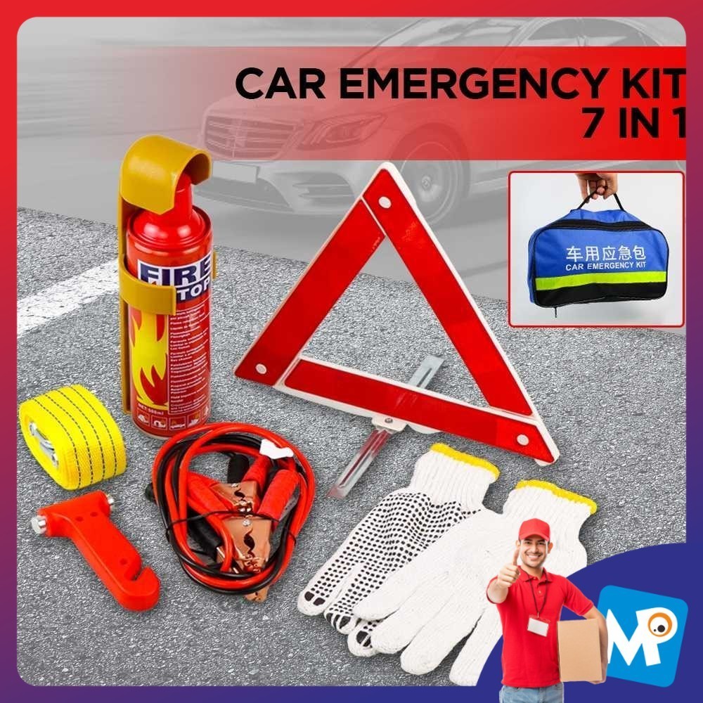 Jual Car Emergency Kit Keselamatan Mobil 7 in 1 - SM-849 | Shopee Indonesia