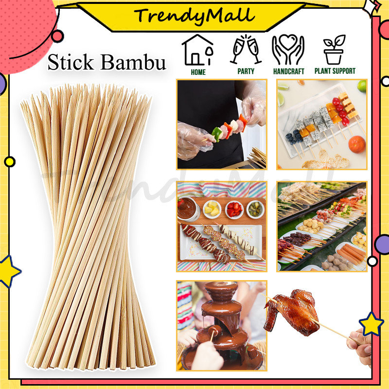 Jual 100pcs tusuk sate /tusuk sate serbaguna/Lidi Untuk Buket Uang ...
