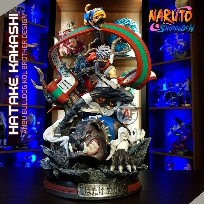 Jual Statue Naruto Hatake Kakashi Anbu Bulldog KOL Brother design ...