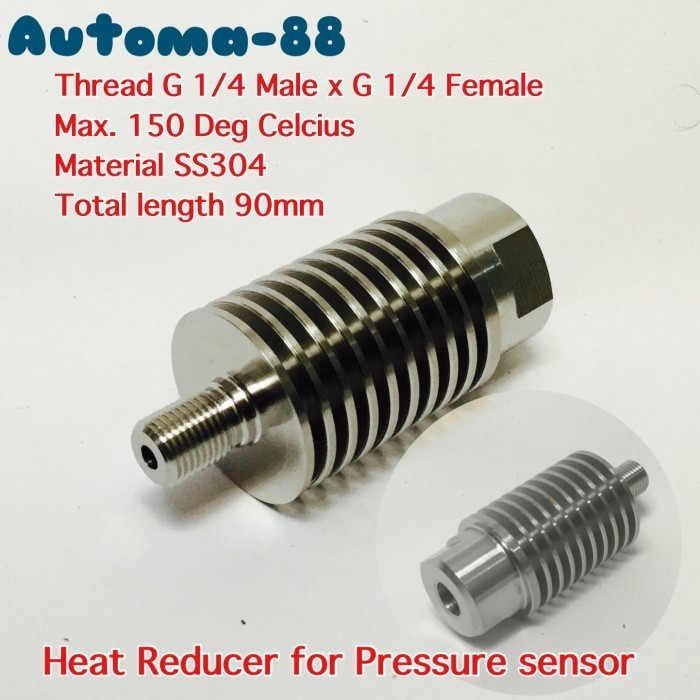 Jual Heat Reducer for Pressure transmitter sensor gauge stainless SS304 ...