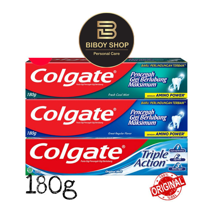 Jual COLGATE PASTA GIGI 180 GRAM - PASTA GIGI PENCEGAH GIGI BERLUBANG ...