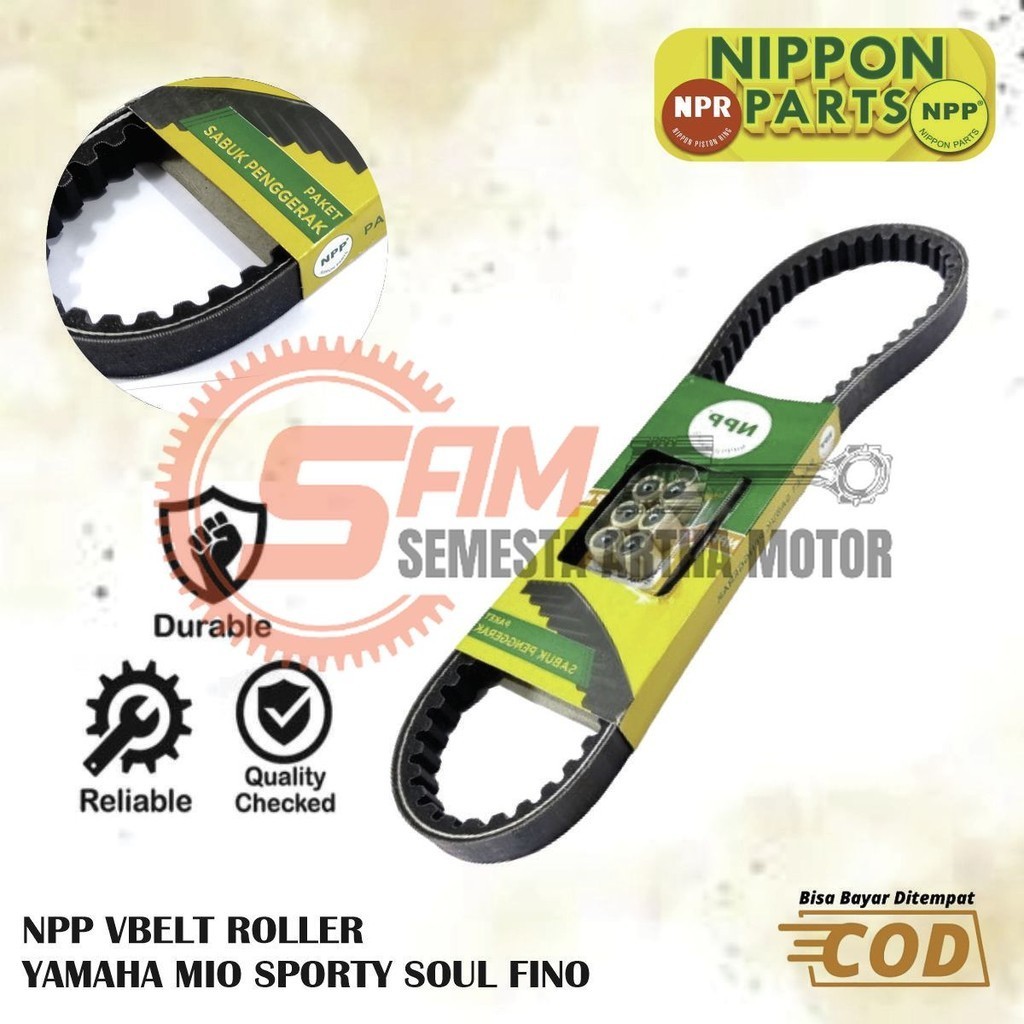 Jual Vbelt Roller NPP Yamaha Mio Sporty Soul Fino 5TL Vanbelt Set Motor ...