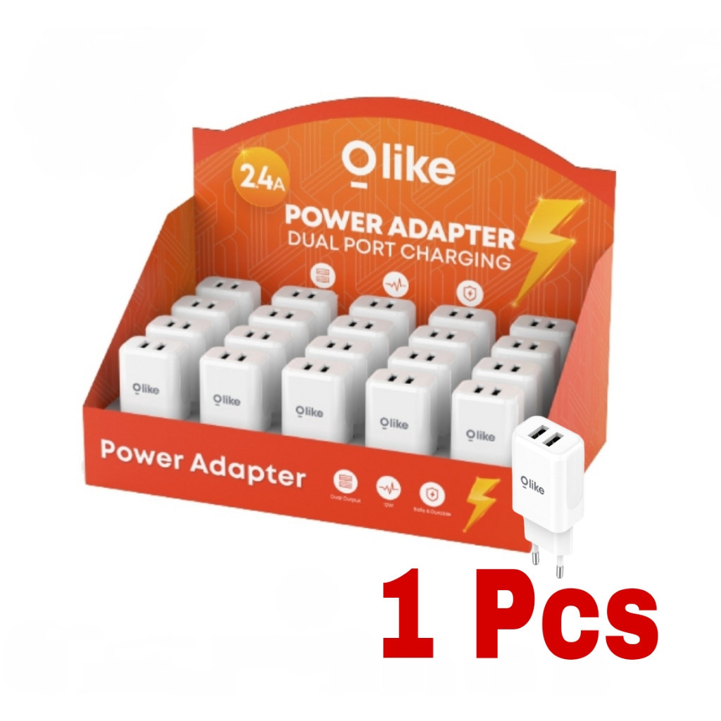 Jual OLIKE C202 / C202S [1Pcs] Kepala Charger Power Adaptor Dual USB ...