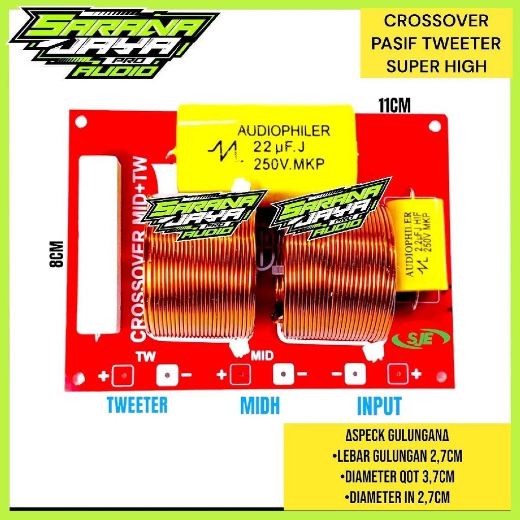 Jual Crossover Pasif 2WAY MIDH + TWEETER HIGH Crossover Pasif 2WAY MIDH ...
