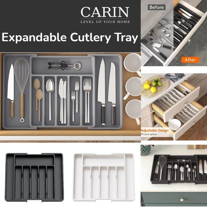 Jual L Drawer Cutlery Organizer Utensils Storage Makan Sendok Garpu ...