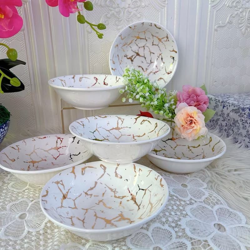 Jual Mangkok Tekwan / Bakso Keramik Fiorenza Marble & Gold 7 Inch LG-RB7 | Shopee Indonesia