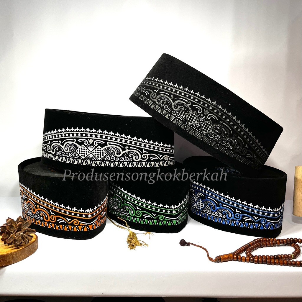 Jual PROMO!!!!!! peci songkok batik kupat perak silver batik kupat ...