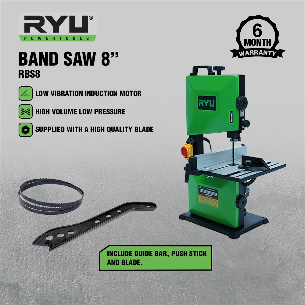 Jual RYU Band Saw 8 Inch Rbs8 - Mesin Gergaji Kayu Dan Ukir | Shopee ...