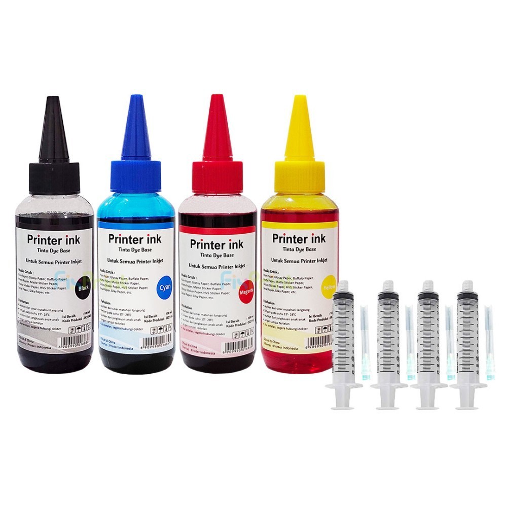 Jual Tinta Refill Printer Ink Plus Suntikan 10 CC Tinta Refill ...