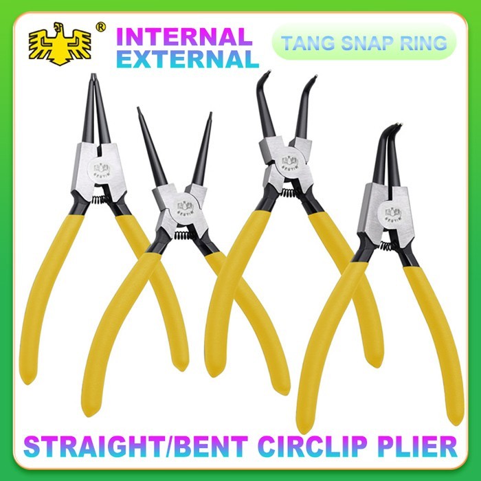 Jual Tang Circlip Penjepit Bengkok Small Snap Ring Pliers Set 7″ Inch ...
