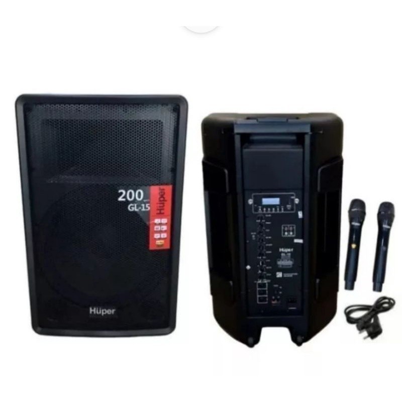 Jual Speaker aktif portable Huper 15 inch Huper GL15 original garansi ...