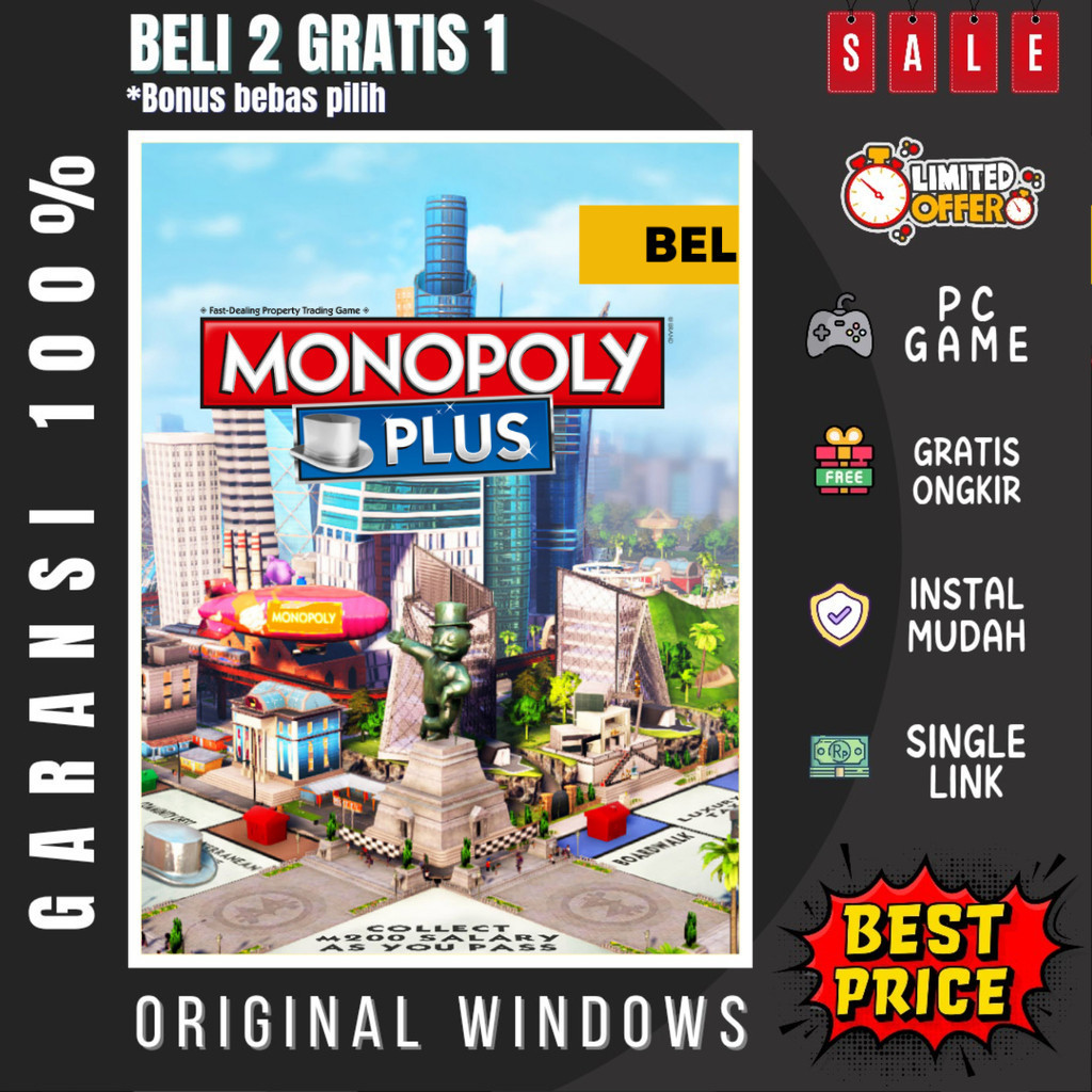 Jual MONOPOLY PLUS - GAME PC - GAME LAPTOP - PC GAMES - BELI 2 GRATIS 1 ...
