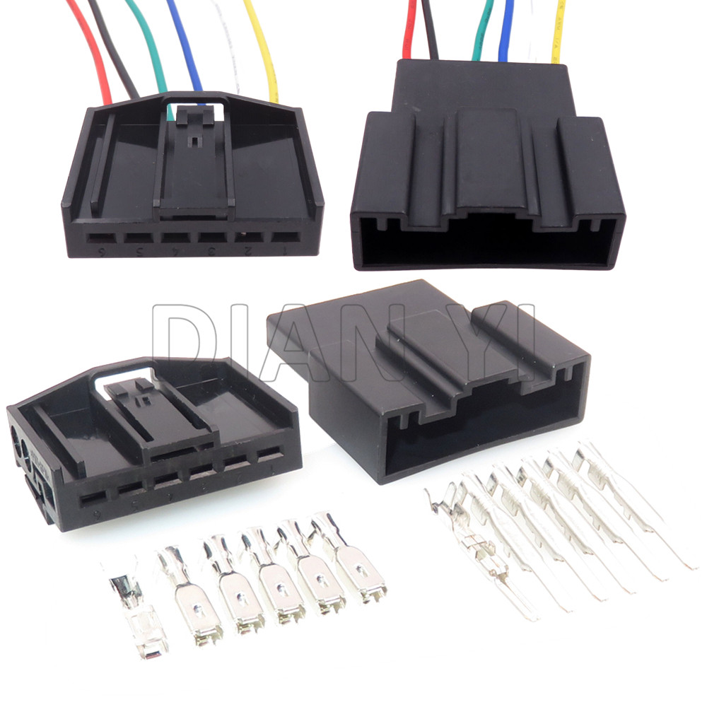 Jual 1 Set 6 Way AC Assembly Auto Electric Tail Lamp Connectors 6984754 ...