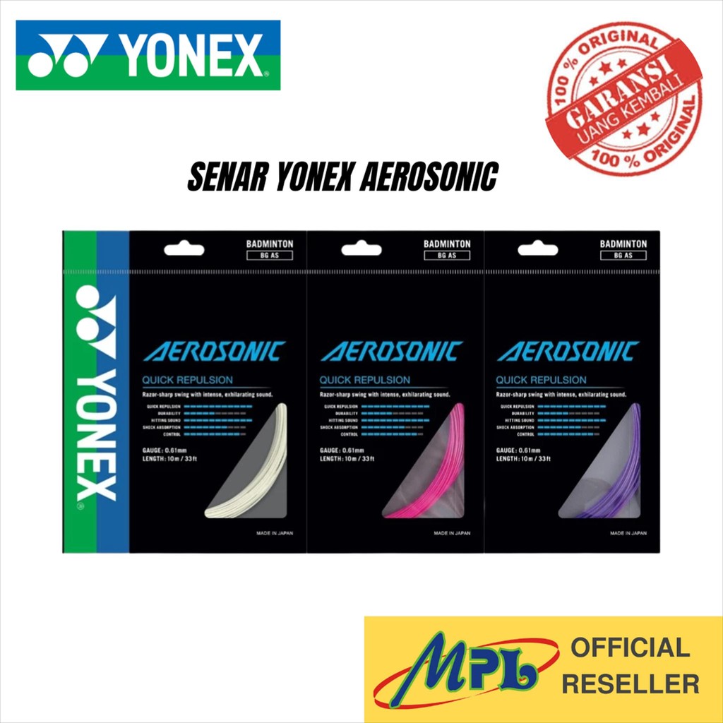 Jual SNAR/SENAR BADMINTON YONEX AEROSONIC | Shopee Indonesia