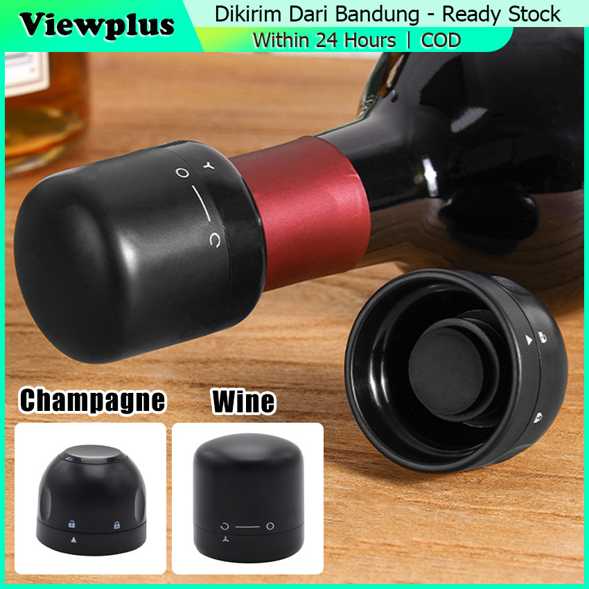 Jual Vacuum Wine Bottle Stopper Penutup Botol Wine / Wine Vacuum Saver ...