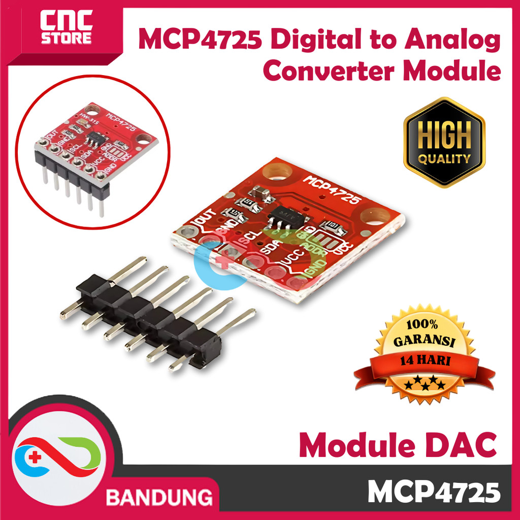 Jual MCP4725 MCP 4725 DIGITAL TO ANALOG DAC CONVERTER MODULE | Shopee ...