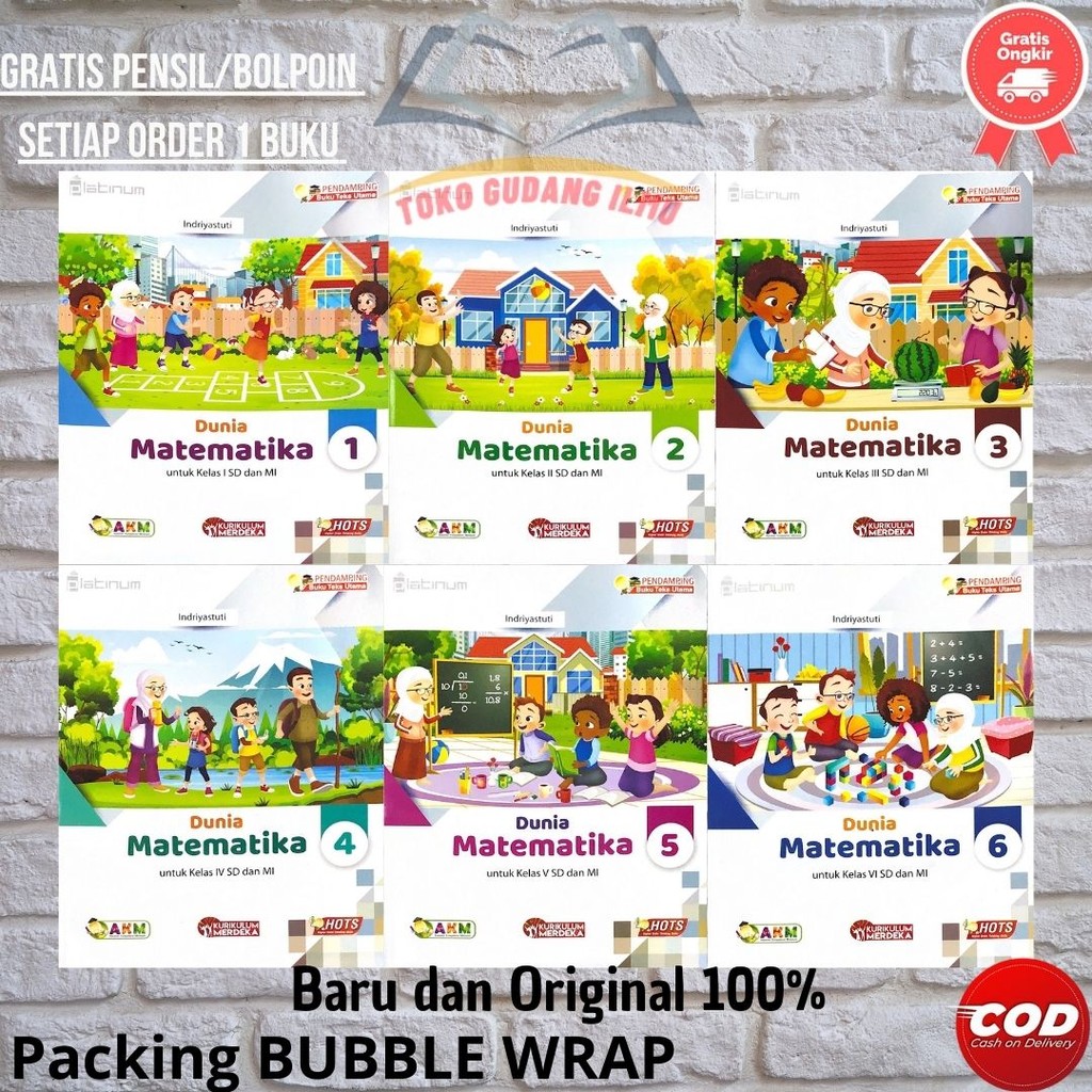 Jual Buku Platinum Matematika Kelas 1 2 3 4 5 6 SD/MI Kurikulum Merdeka Revisi Penerbit Tiga ...