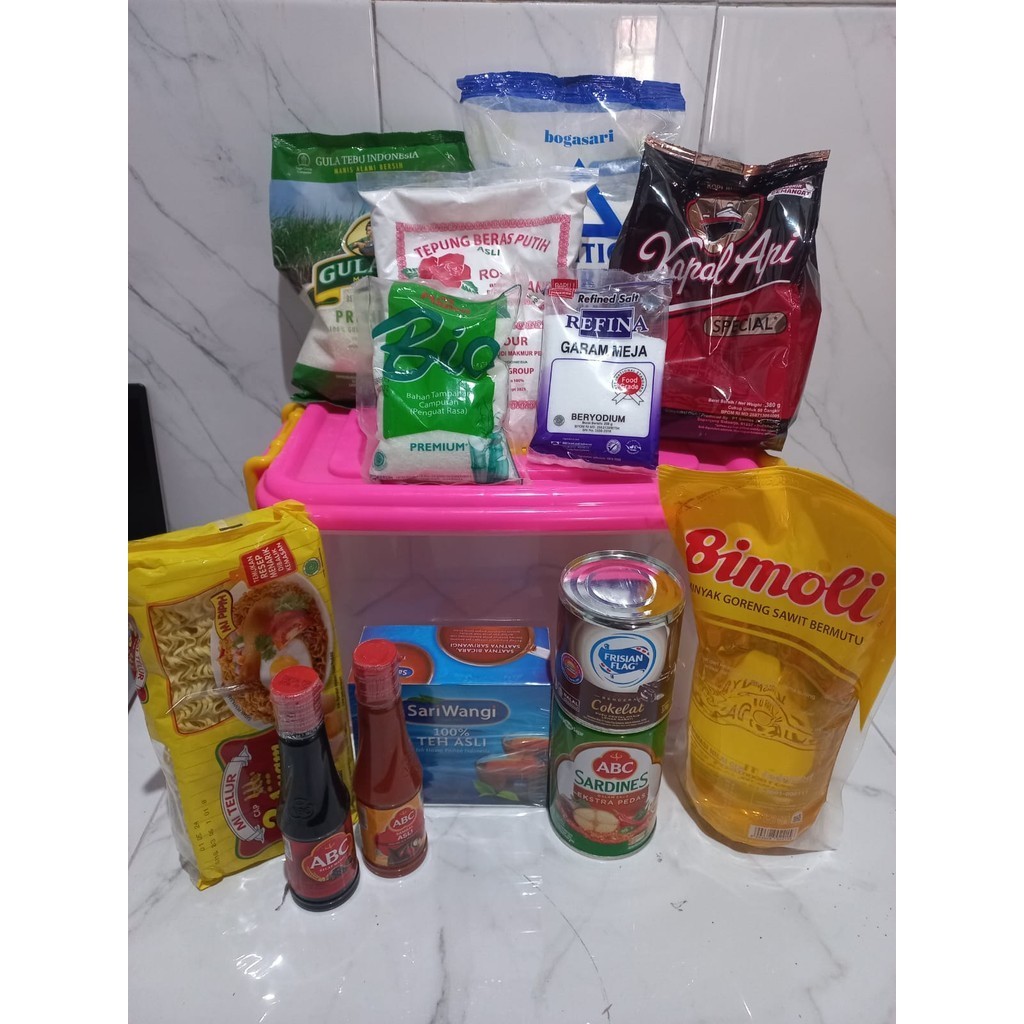 Jual Paket Sembako Kemasan Box Container 15 Liter | Shopee Indonesia