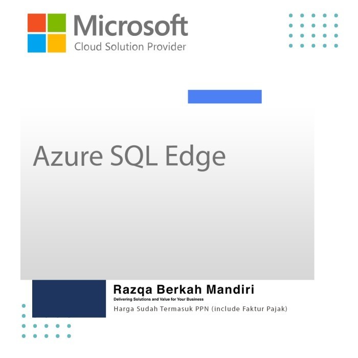 Jual Azure SQL Edge - Annual CSP ( DG7GMGF0GJC2:0003 ) | Shopee Indonesia