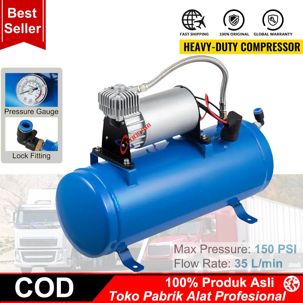 Jual Tabung Kompresor Angin Otomatis 12v 24v 150psi air compressor ...