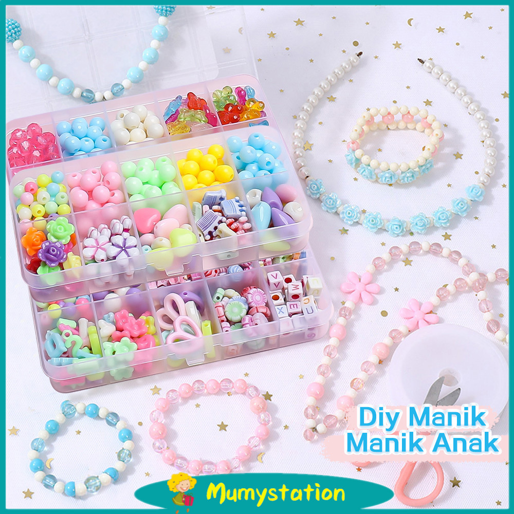 Jual Mumystation diy beaded perempuan manik gelang kalung mainan ...
