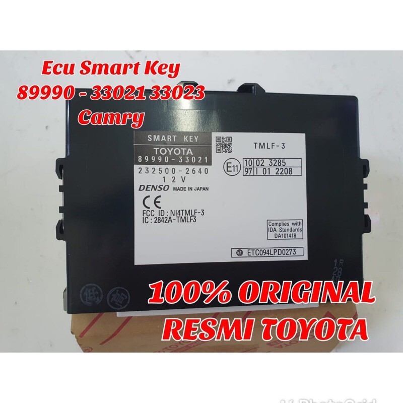 Jual Ecu Smart Key Camry Original 89990 - 33021 33023 RESMI TOYOTA ...