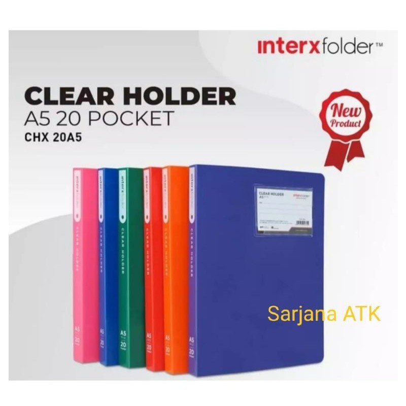 Jual Map Plastik Clear Holder / Dokumen Keeper A5 20 Pocket Inter X ...