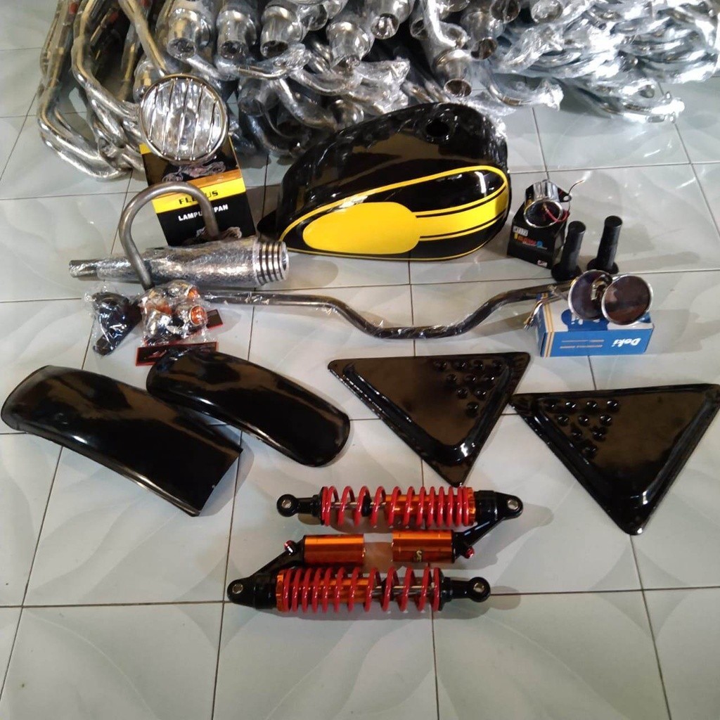 Jual [GM] PAKET MOTOR BOBBER JAPSTYLE SPAREPART MOTOR KERANGKA MOTOR ...