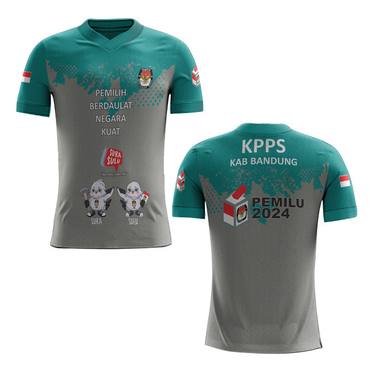Jual baju kpps pemilu 2024 fullprinting custom sesuai daerang nama dan ...