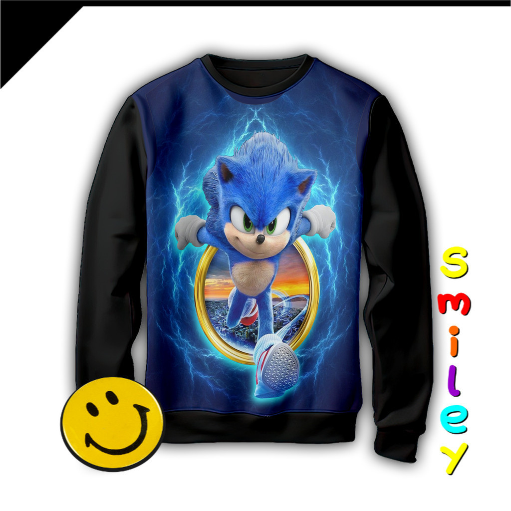 Jual Sweater Anak Sonic The Hedgehog 3D Jaket Anak Game Sonic The ...