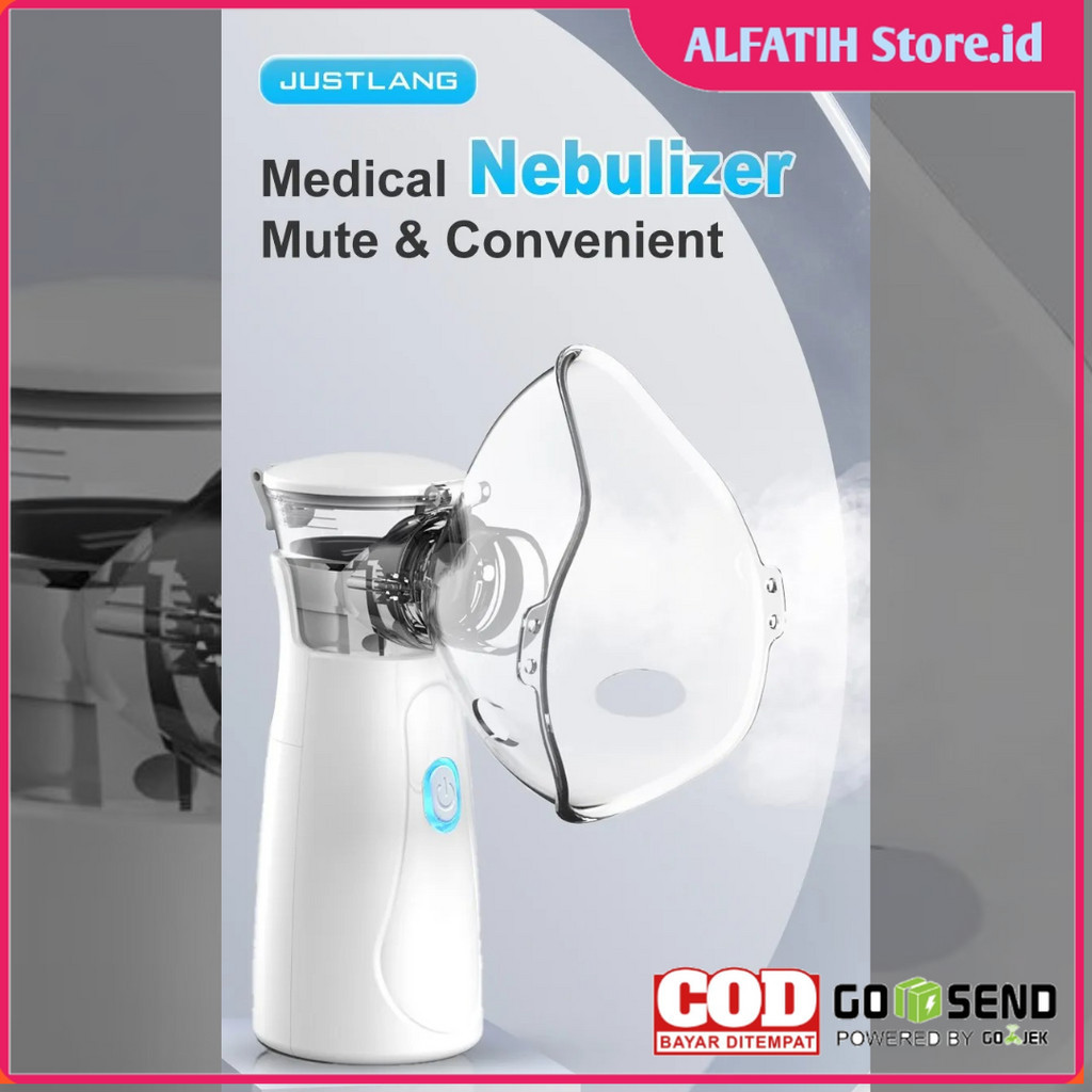 Jual JUSTLANG Alat Terapi Pernapasan Handheld Inhaler Nebulizer Atomizer - N1 - White - 7RHRG8WH ...