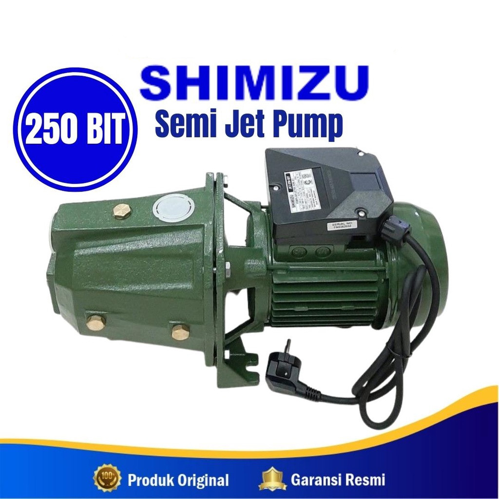 Jual Pompa Air Shimizu Semi Jet 250 BIT Pompa Sumur Dangkal Non Otomatis | Shopee Indonesia