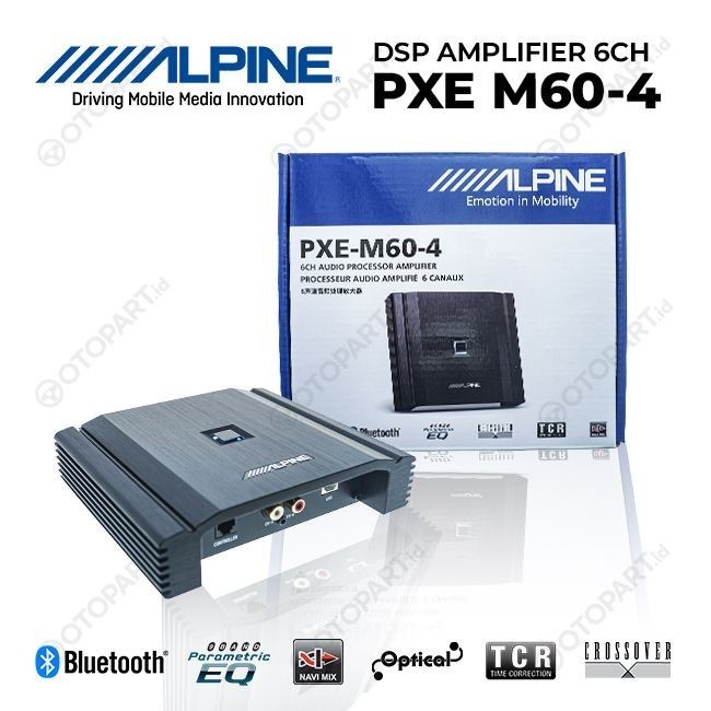 Jual ALPINE PXE M60-4 DSP Amplifier 6 CH Hi-Res Audio Processor Japan ...