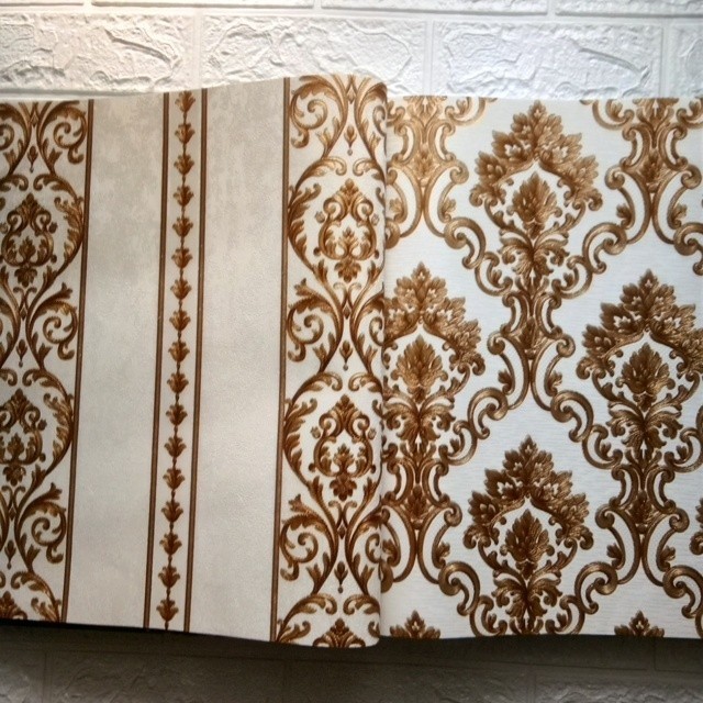 Jual WALLPAPER DINDING BATIK KLASIK CREAM MEWAH SOFT ROLL KECIL 10 ...