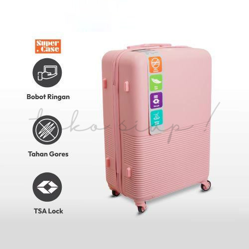 Jual Tokosiap Supercase 24 inci Marshmallow Koper Abs Tsa Lock - Pink I ...